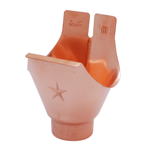 Copper Half Round Gutter Drop Outlets